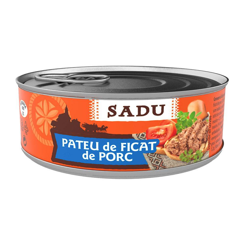 Pate de ficat de porc Sadu 100 g | Delumani – Magazin românesc online